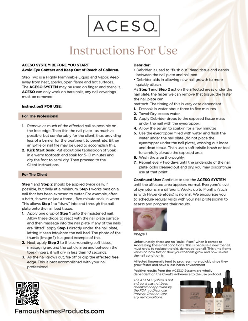 Education | Learn about The IBX System Nail Treatment by Famous Names