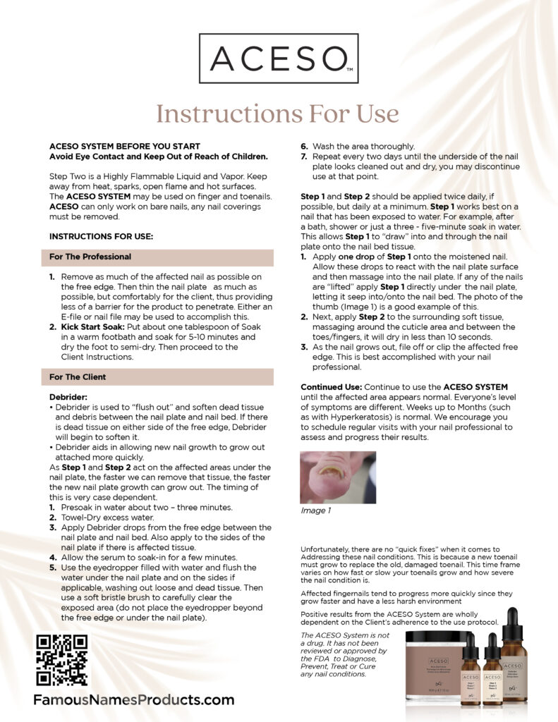 Education | Learn about The IBX System Nail Treatment by Famous Names