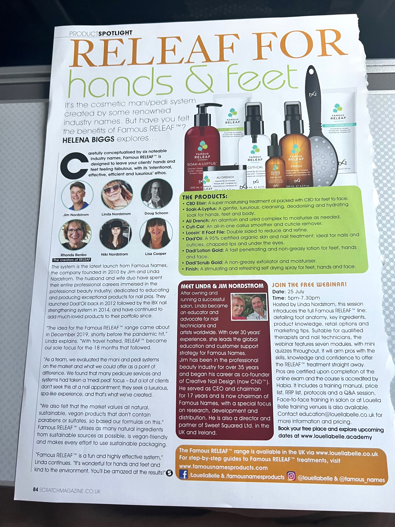 RELEAF For Hands & Feet - Famous Names